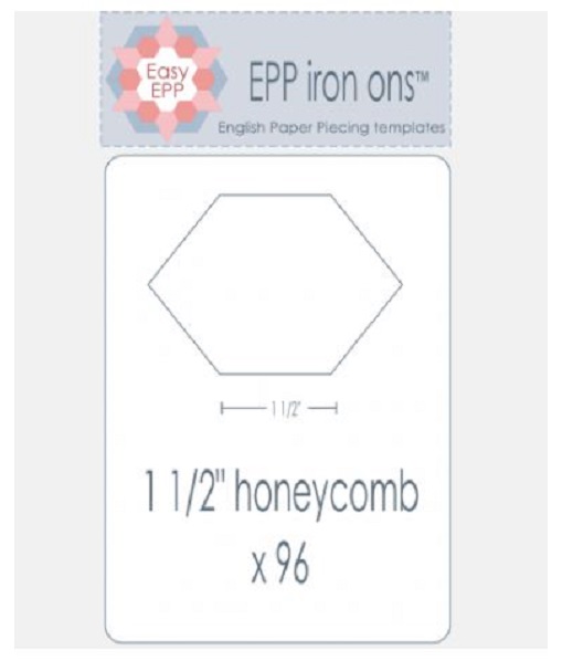 Honeycomb EPP Iron-ons - Katipatch Patchwork & Quilting Boutique